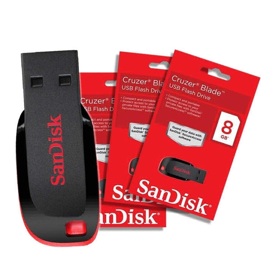 SanDisk Cruzer Blade USB Flash Drive – 8GB – Multi Junction